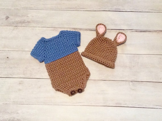 Crochet Roo Set/little Roo Newborn Photo Prop/infant Halloween - Etsy