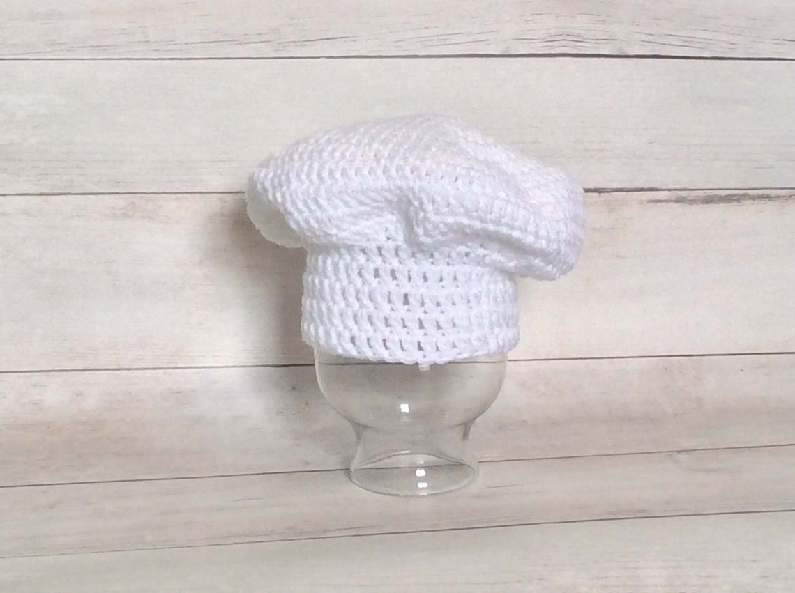 Crochet Chef Hat Photography Prop/newborn Photo Prop/baby | Etsy
