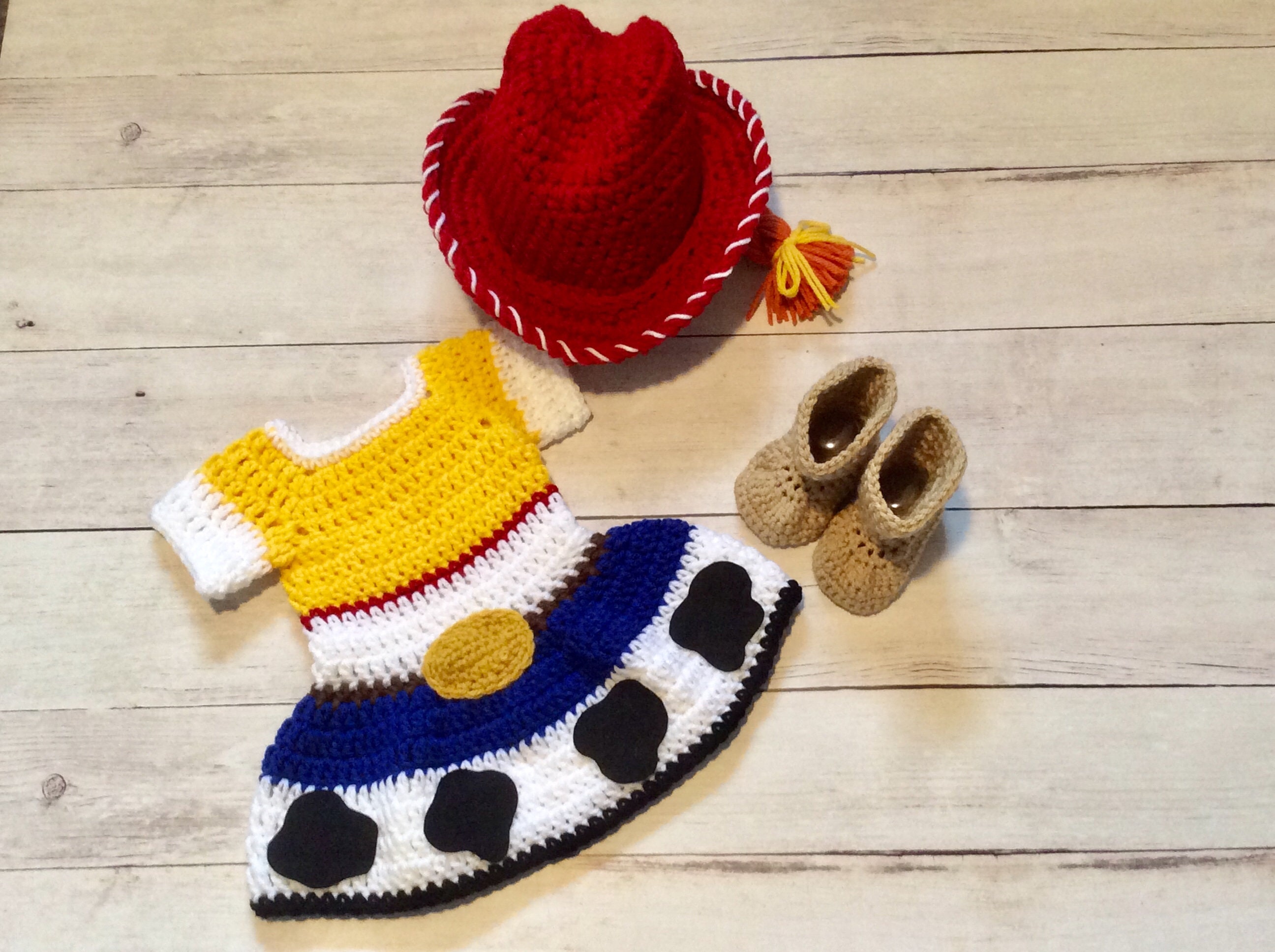 Crochet Toy Story Jessie Set/newborn Photo Prop/infant - Etsy