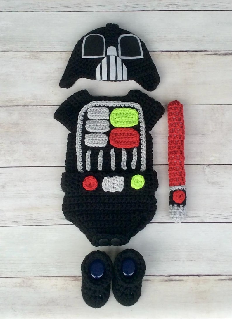 Crochet Star Wars Darth Vader Set Photo Prop/newborn Darth Vader Prop ...