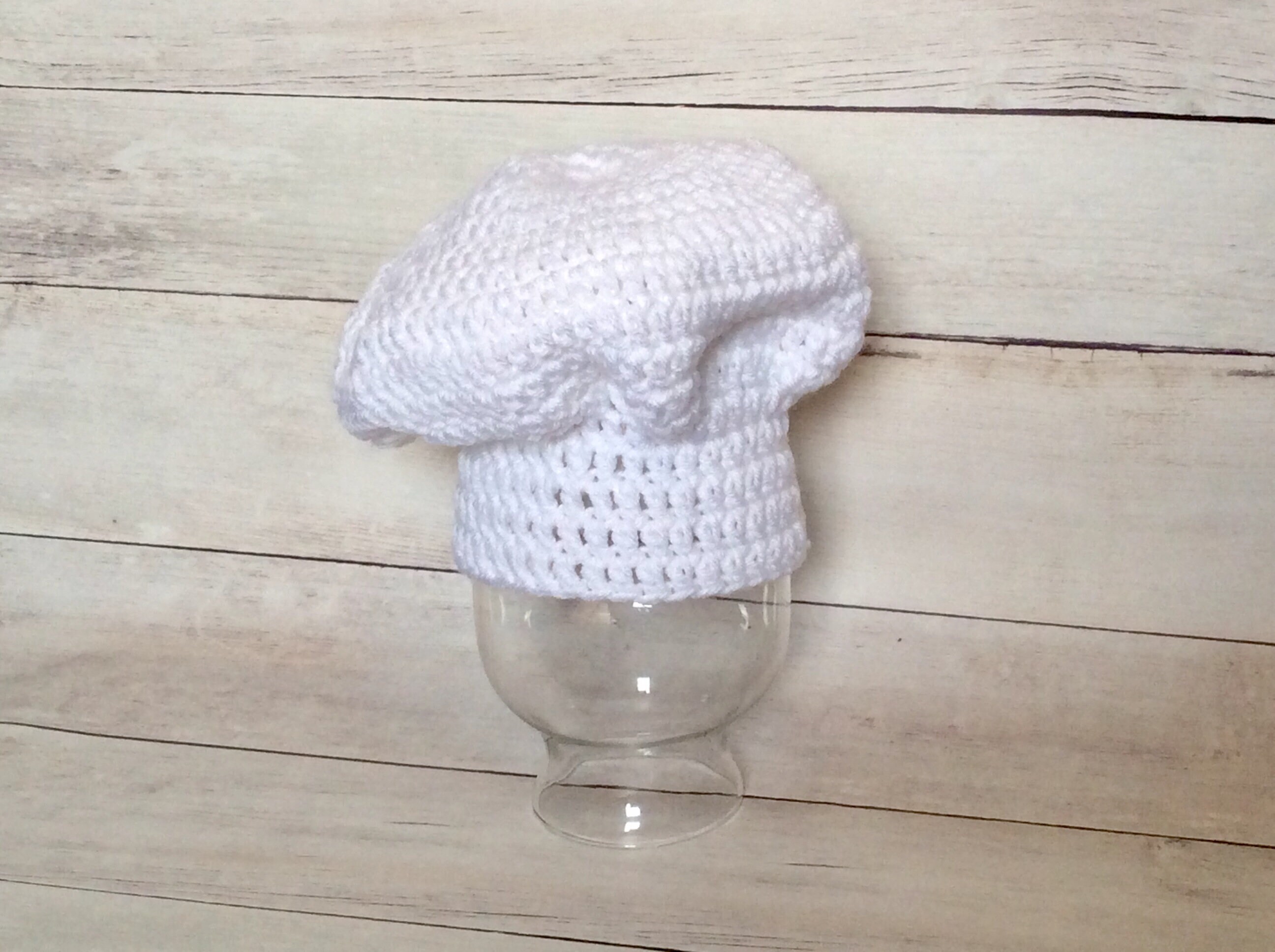 Crochet Chef Hat Photography Prop/newborn Photo Prop/baby | Etsy