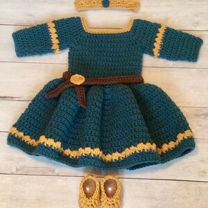 Crochet Princess Merida Brave Baby Costume/merida Set/newborn ...