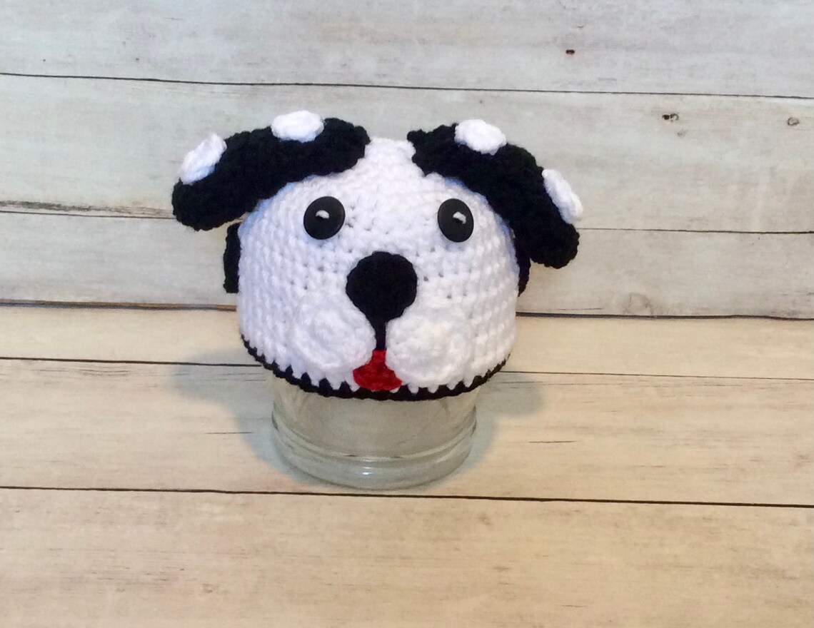 Crochet Dalmation Hat and Diaper Cover Set/newborn Photography - Etsy
