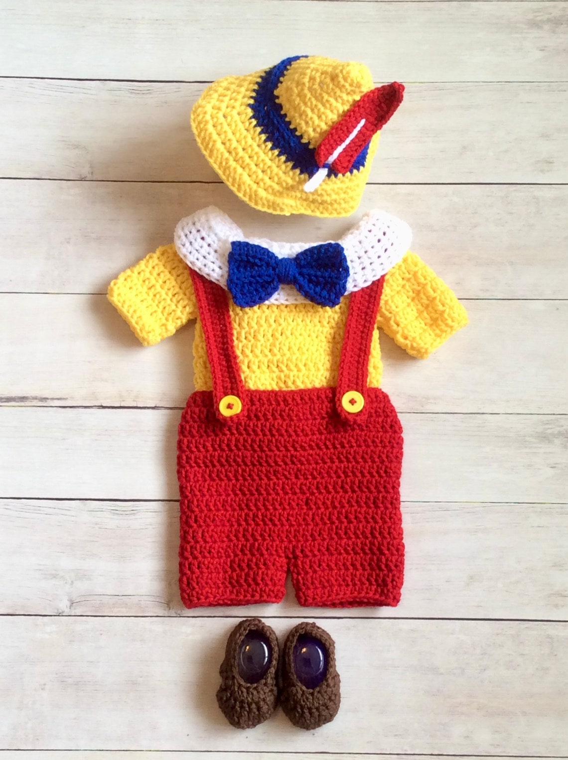 Crochet Pinocchio Baby Photo Prop/newborn Photography - Etsy