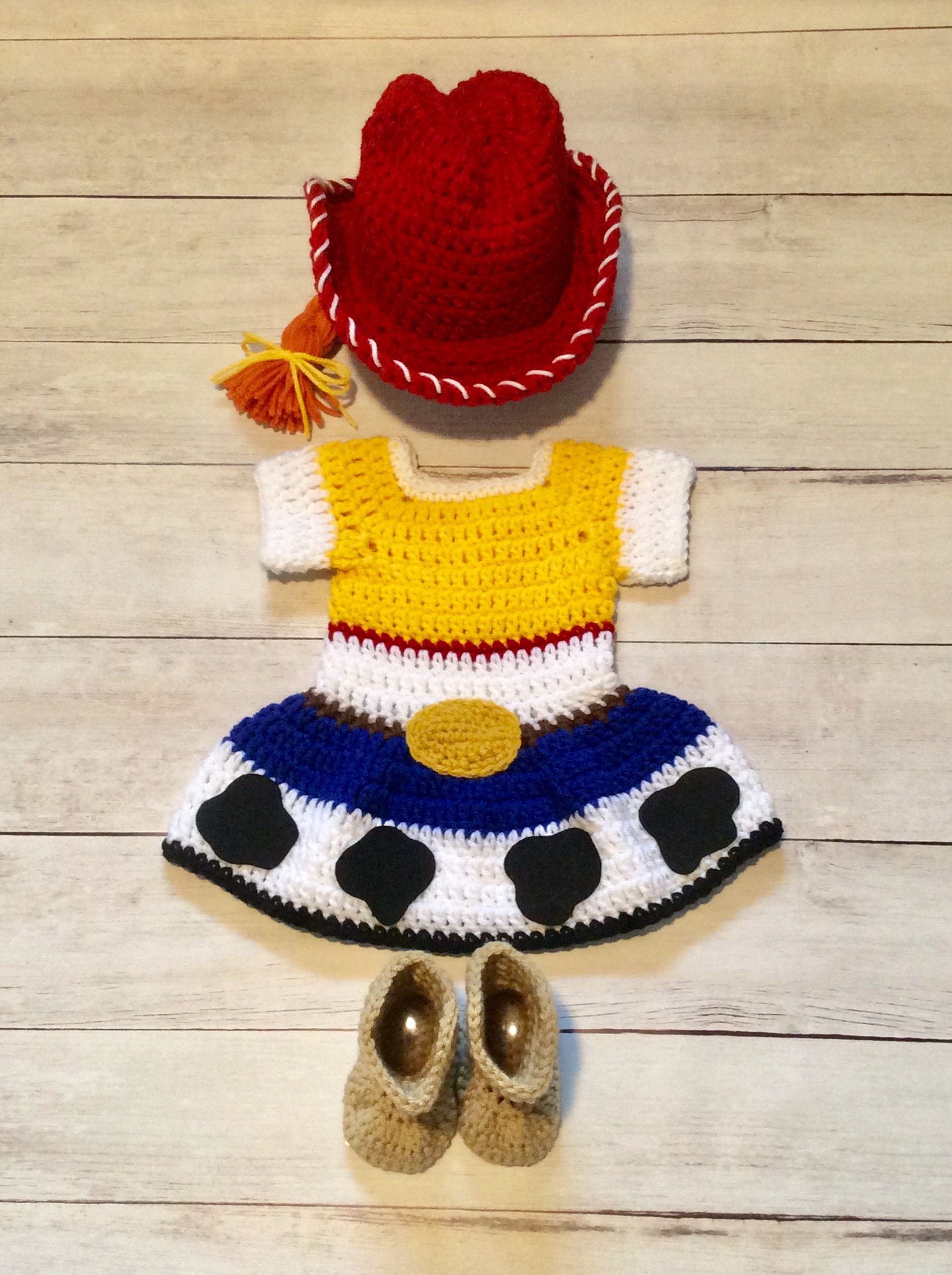 Crochet Toy Story Jessie Set/newborn Photo Prop/infant - Etsy