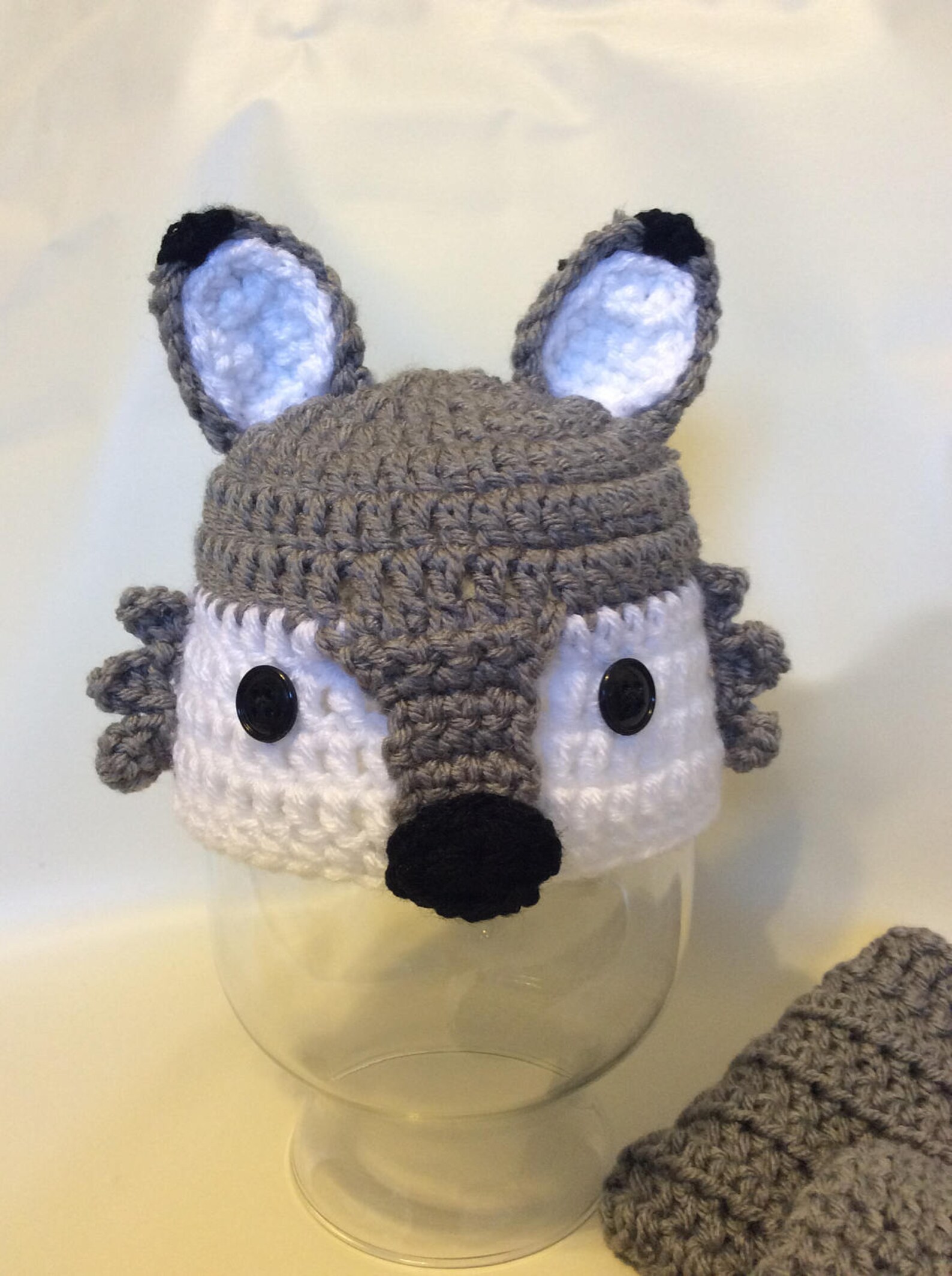 Crochet Wolf Newborn Photography Prop/Crochet Wolf Hat/Big Bad | Etsy