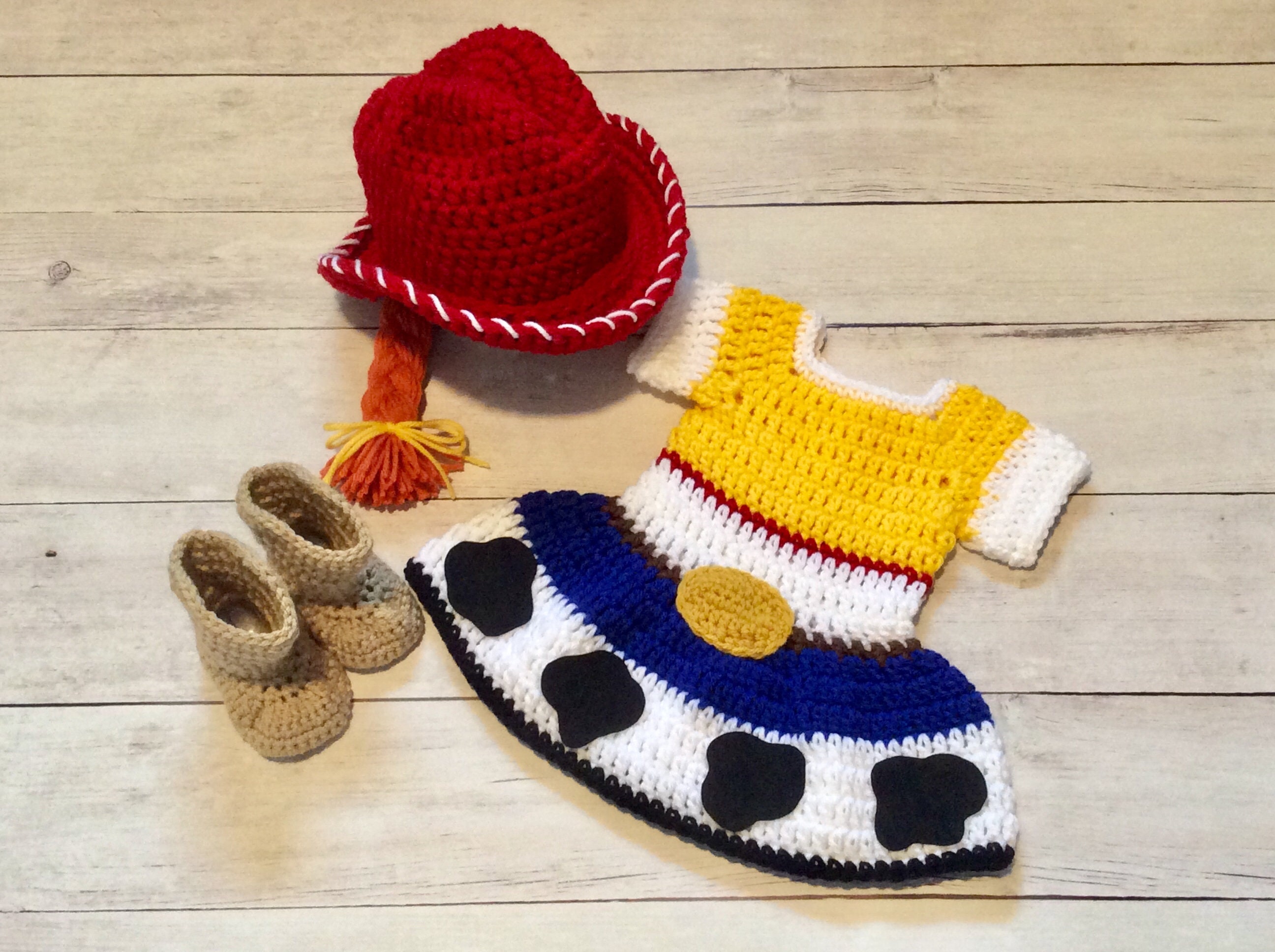 Crochet Toy Story Jessie Set/newborn Photo Prop/infant - Etsy