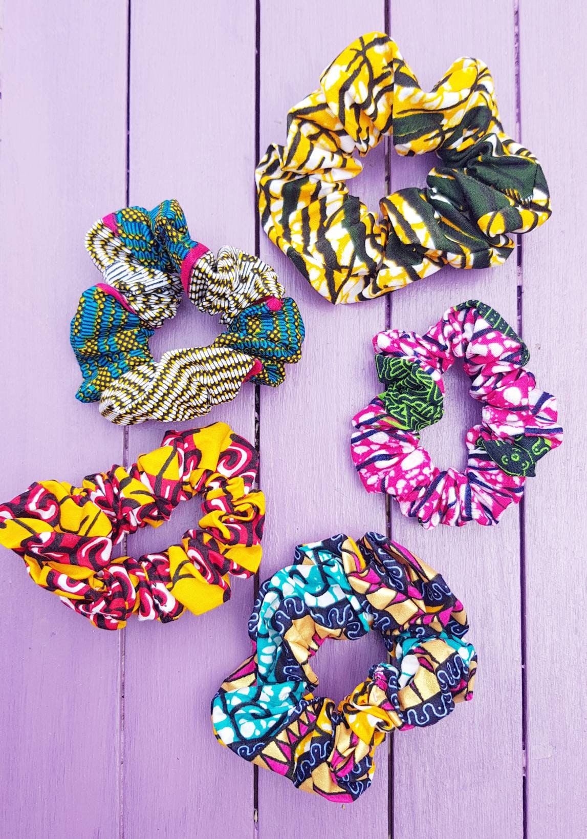African Print Scrunchies - Etsy UK
