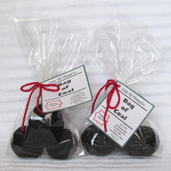 Crochet Lumps of Coal - Etsy