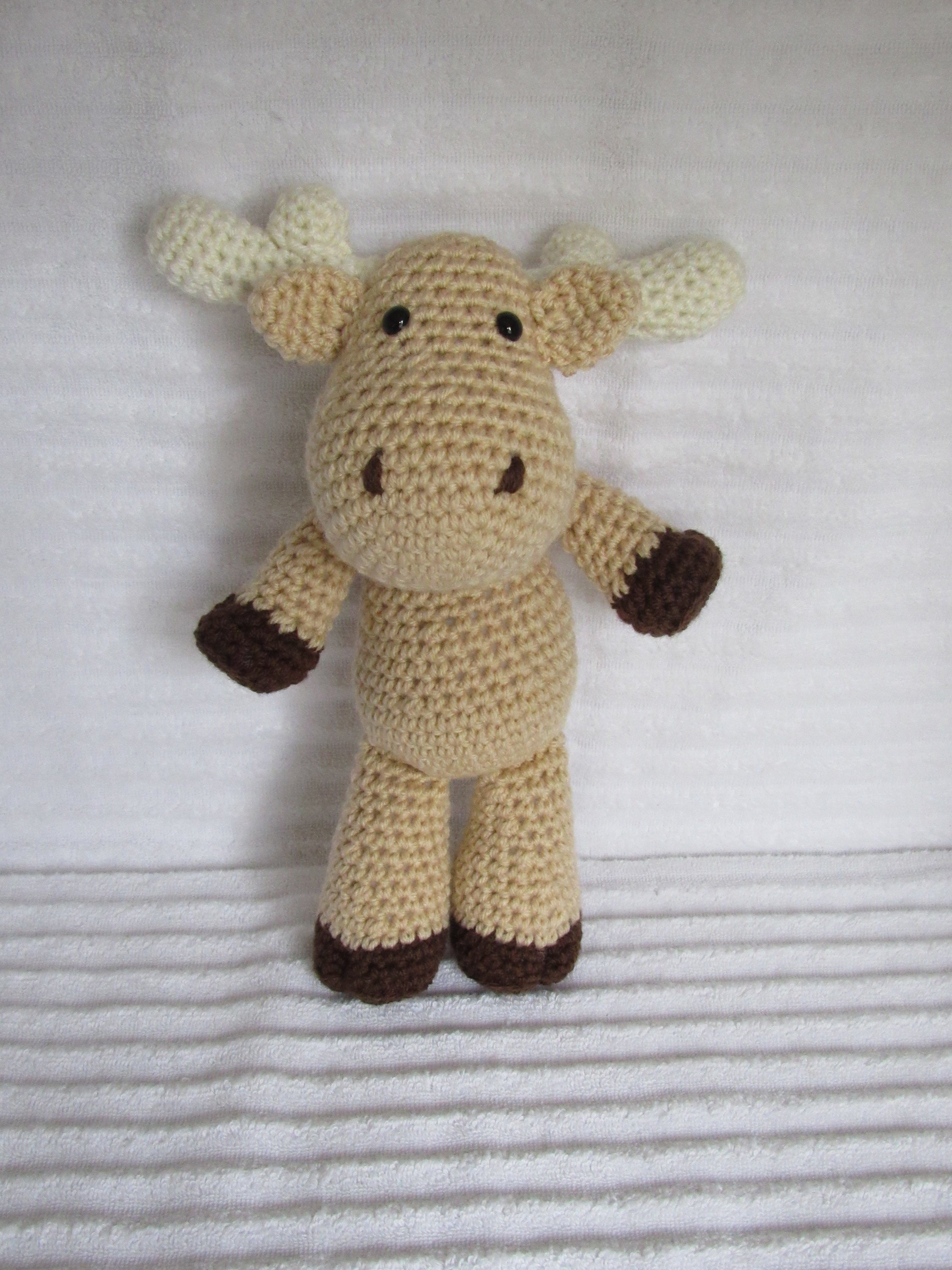 Crochet Moose, Moose Stuffed Animal, Stuffed Moose, Moose Plush ...