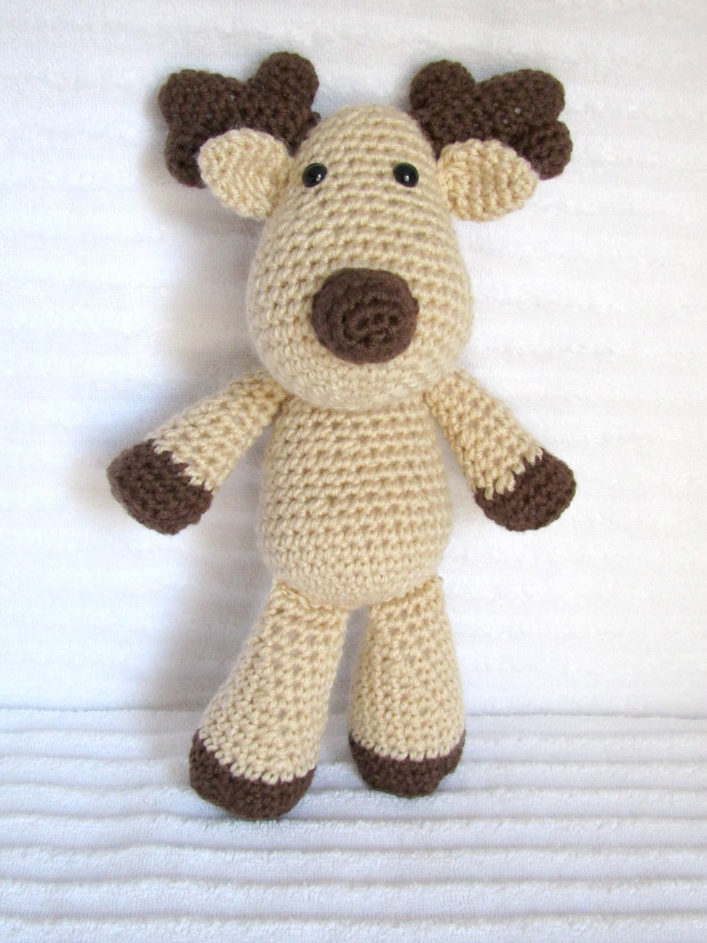 Crochet Animal Crochet Deer Crochet Reindeer Stuffed - Etsy