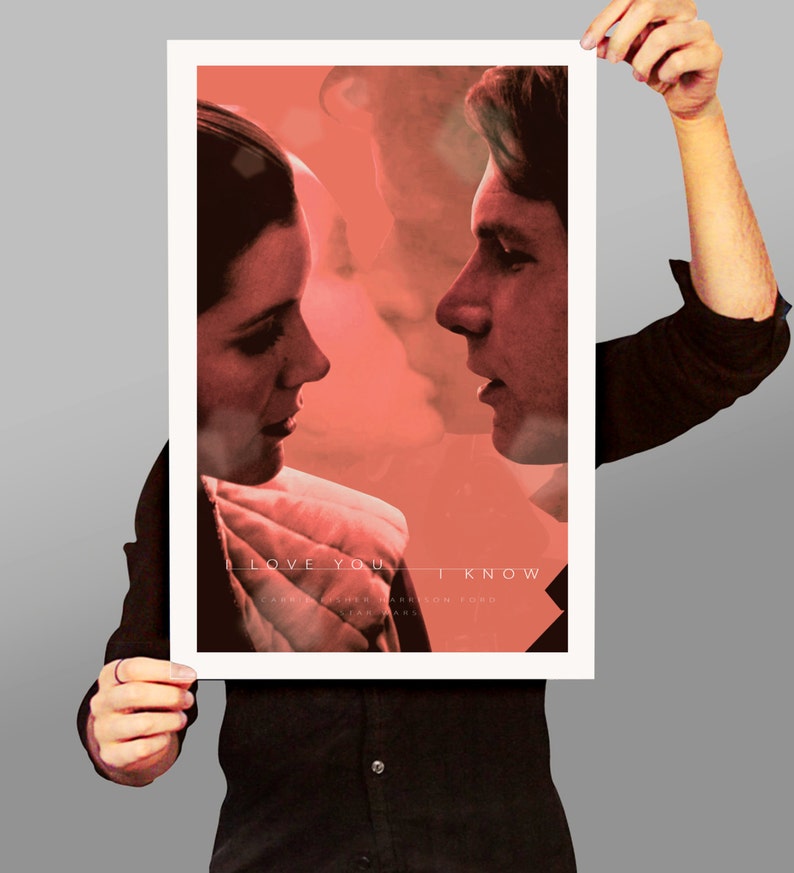 I love You I know Inspired Poster Version 2 Print 204 | Etsy