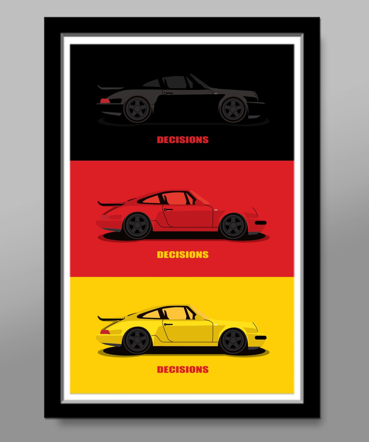 Decisions Car Poster