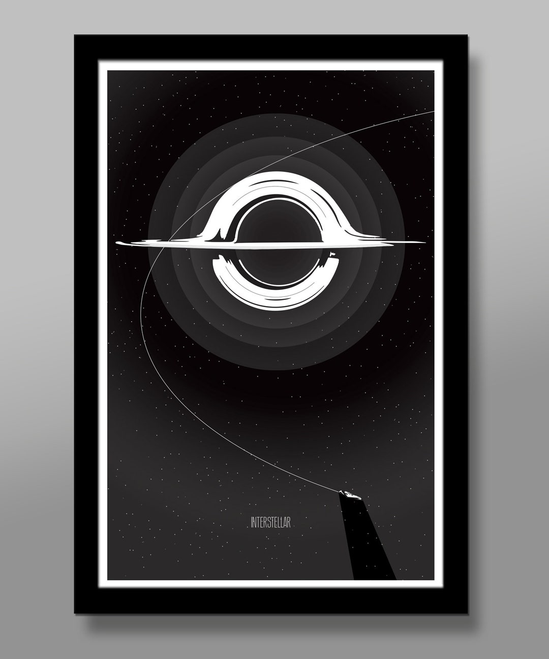 Interstellar Minimalist Poster - 13x19, 16x24 or 24x36 Inches - Home ...