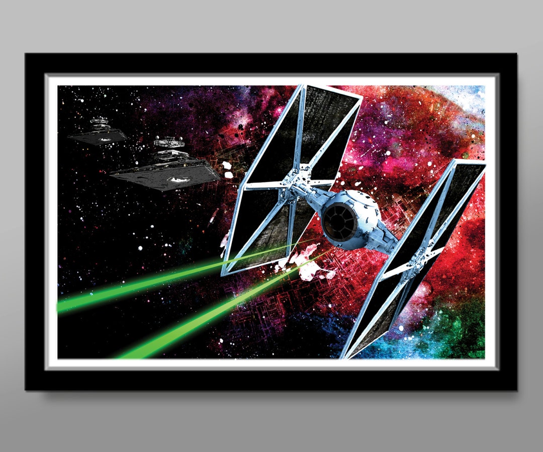 Tie Fighter Inspired Poster - Print 281 - Home Decor - Etsy