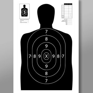 Official Gun Range Target Practice Poster - Print 323 - Home Decor - Etsy