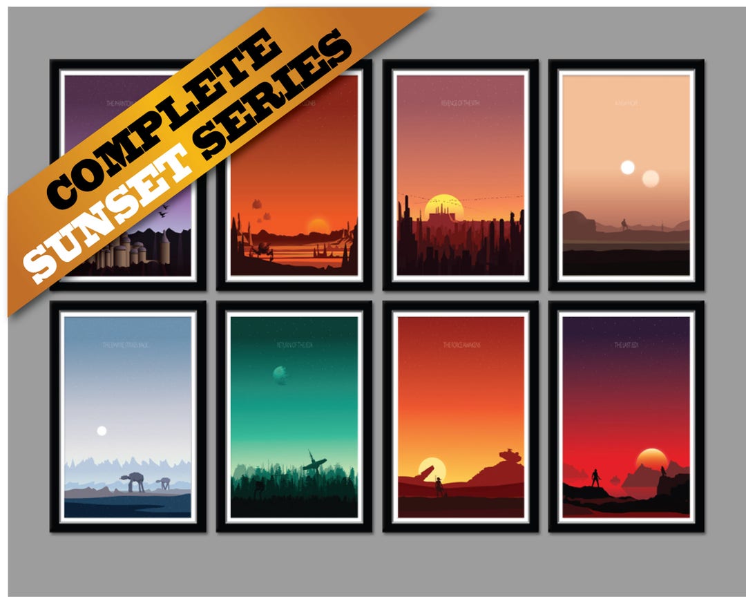 Force Inspired - Star Wars Inspirited Minimalist Movie Poster Set ...