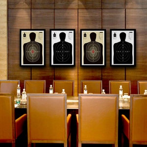 Official Gun Range Target Practice Poster - Print 323 - Home Decor - Etsy
