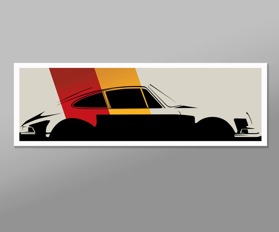 Classic German Car // Minimalist Exotic Car Poster // Print - Etsy