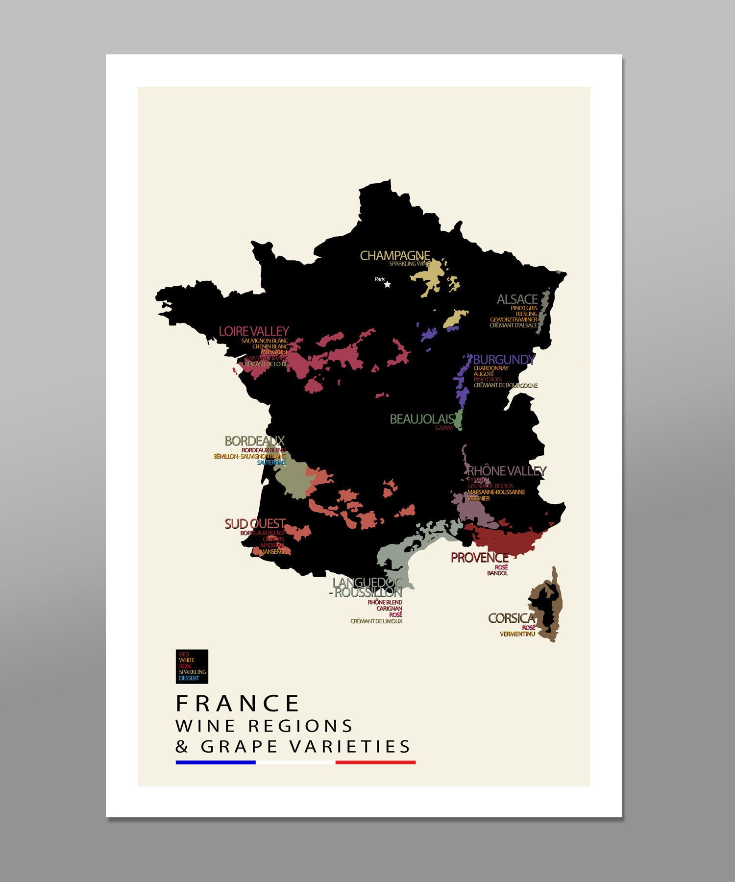 French Wine Map