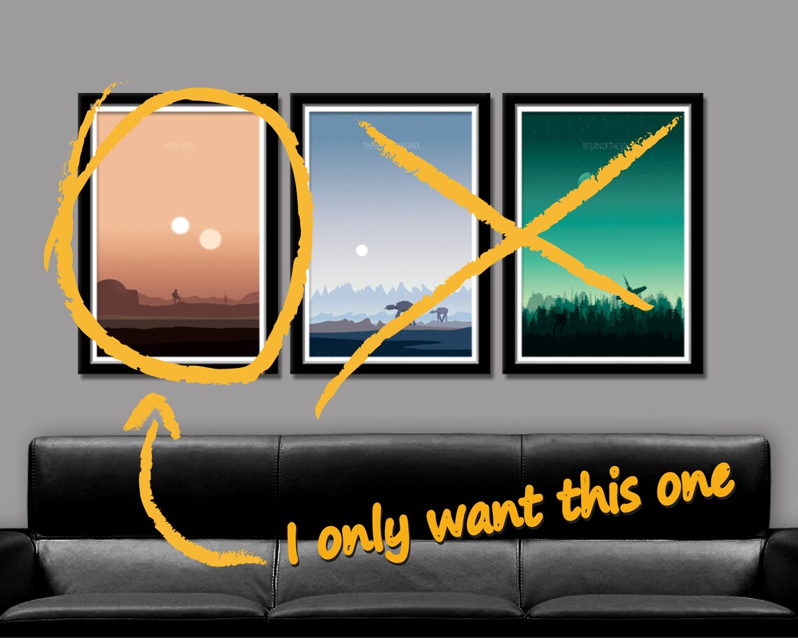 Choose Any Single Poster (13x19 Inch) (16x24 Inch) (24x36 Inch) (12x36 ...