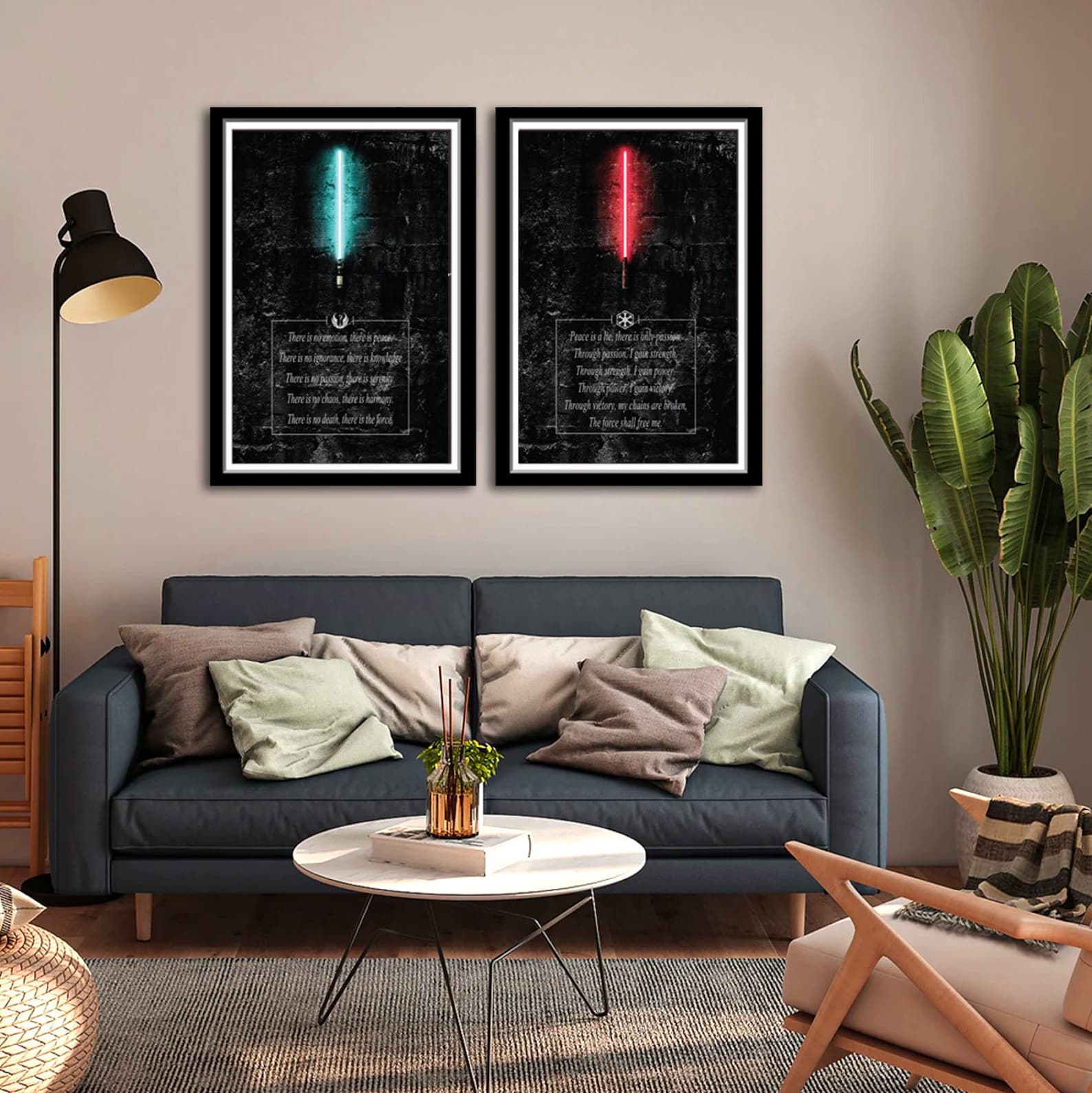 Jedi Code VS Sith Code Inspired Poster Set - Print 338 - Home Decor - Etsy