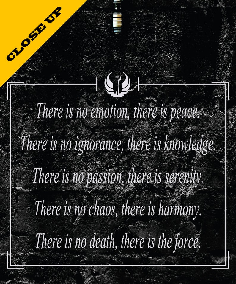 Jedi Code VS Sith Code Inspired Poster Set Print 338 Home - Etsy UK
