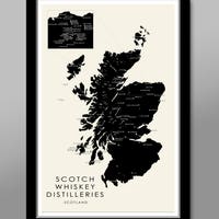 Distillery Map of Scotland - Scotch Whisky Map - the Scottish Malts ...