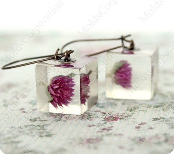 Cube Pendant Silicone Moulds Cube Mold Earrings Mold Size - Etsy