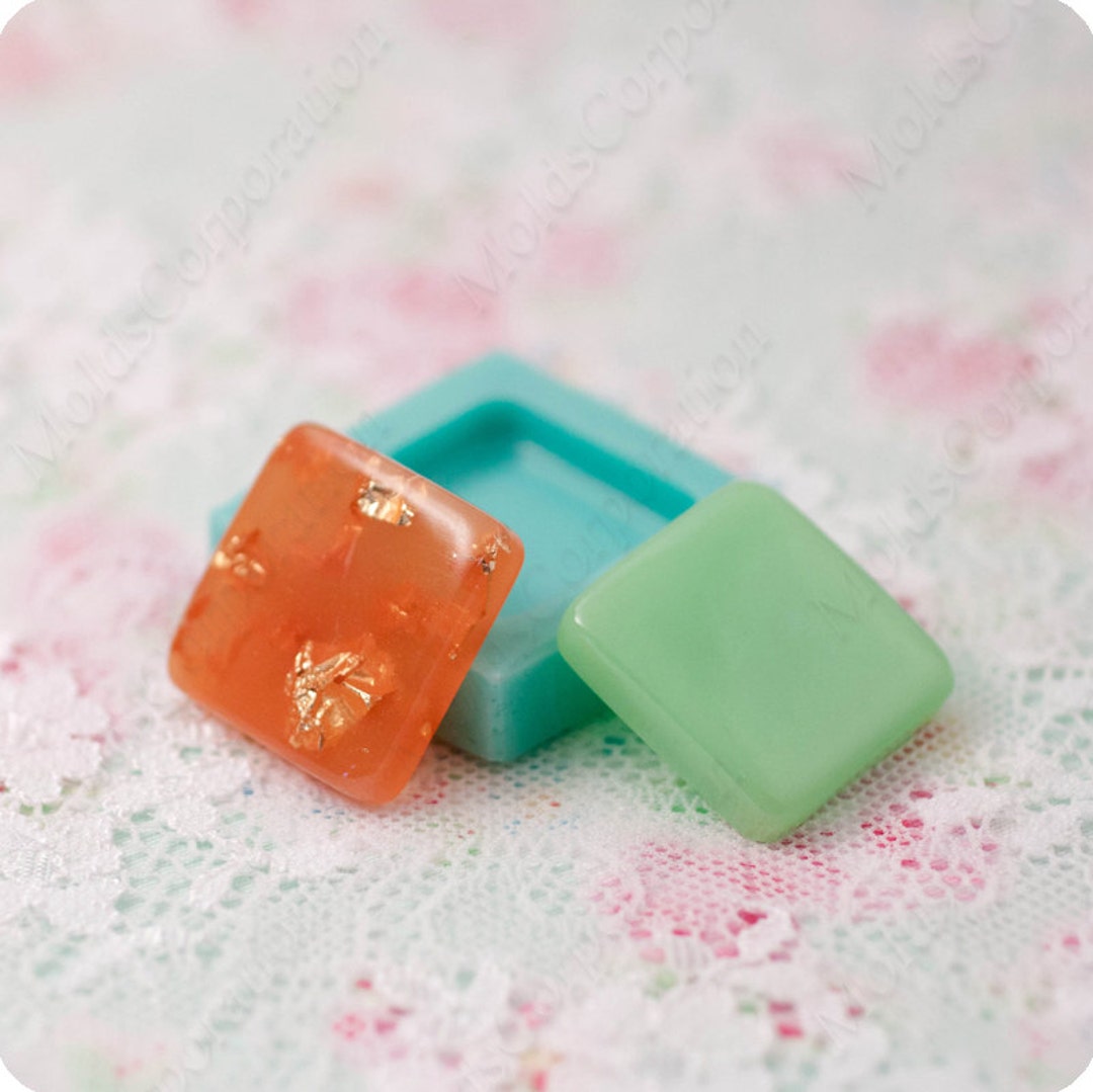 Silicone Mould on the Square Lens for Making Earrings, for Epoxy Resin ...