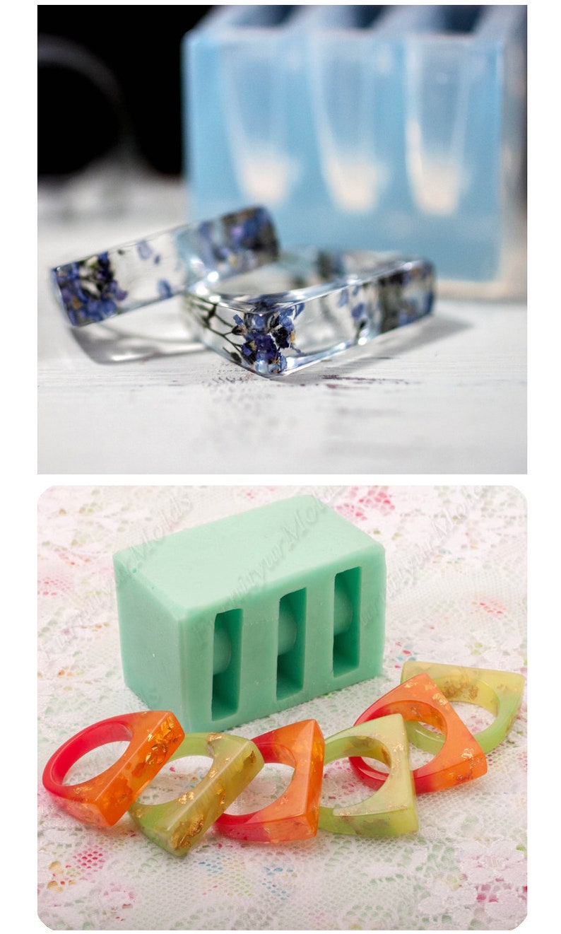 Rings Silicone Mold Crystal Jewelry Mold US 8 Epoxy Resin - Etsy