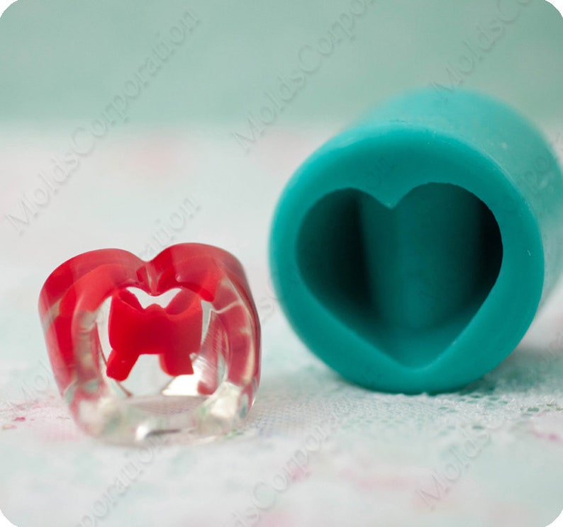 Heart Ring Silicone Mold, Resin Jewelry Ring Mold, 17 (US 6 3/4) Epoxy ...