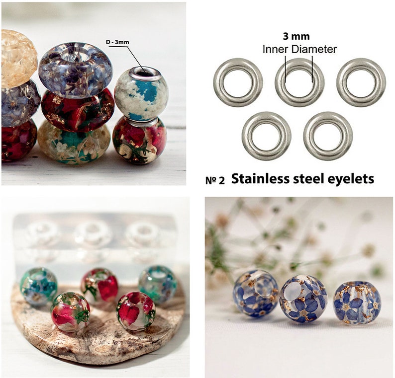 Pandora Eyelets, Stainless Steel & Silver Plated Bead Grommets ...