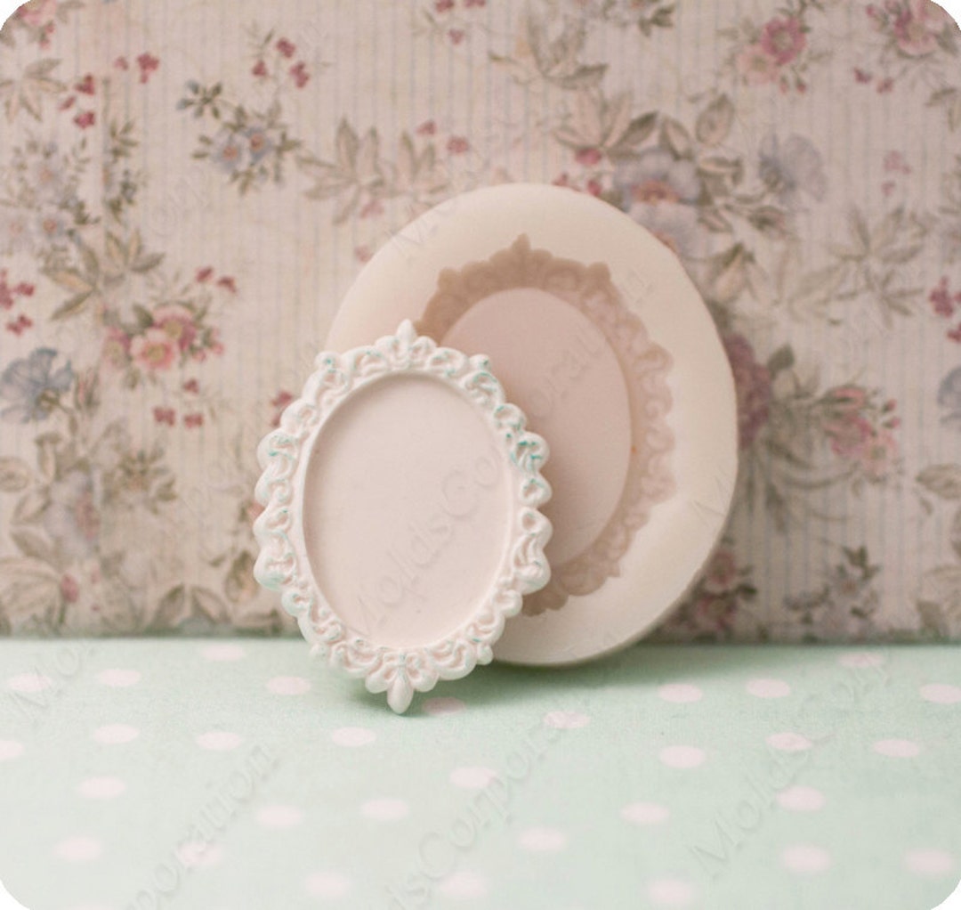 Oval Setting Frame, for Polymer Clay, for Epoxy Resin, Jewellry, Food ...