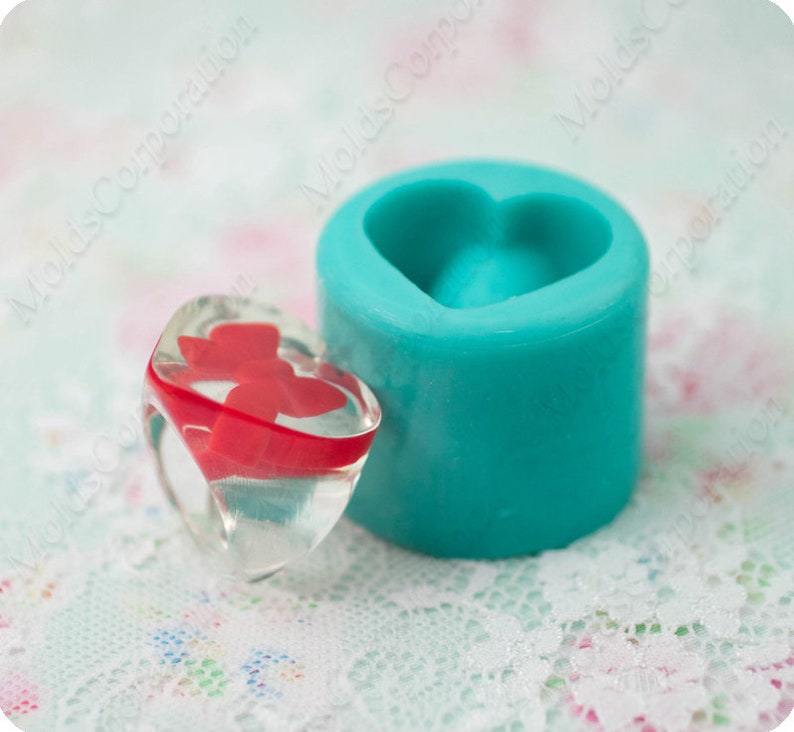 Heart Ring Silicone Mold Resin Jewelry Ring Mold 17 US 6 - Etsy