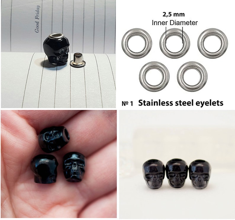 Pandora Eyelets, Stainless Steel & Silver Plated Bead Grommets ...