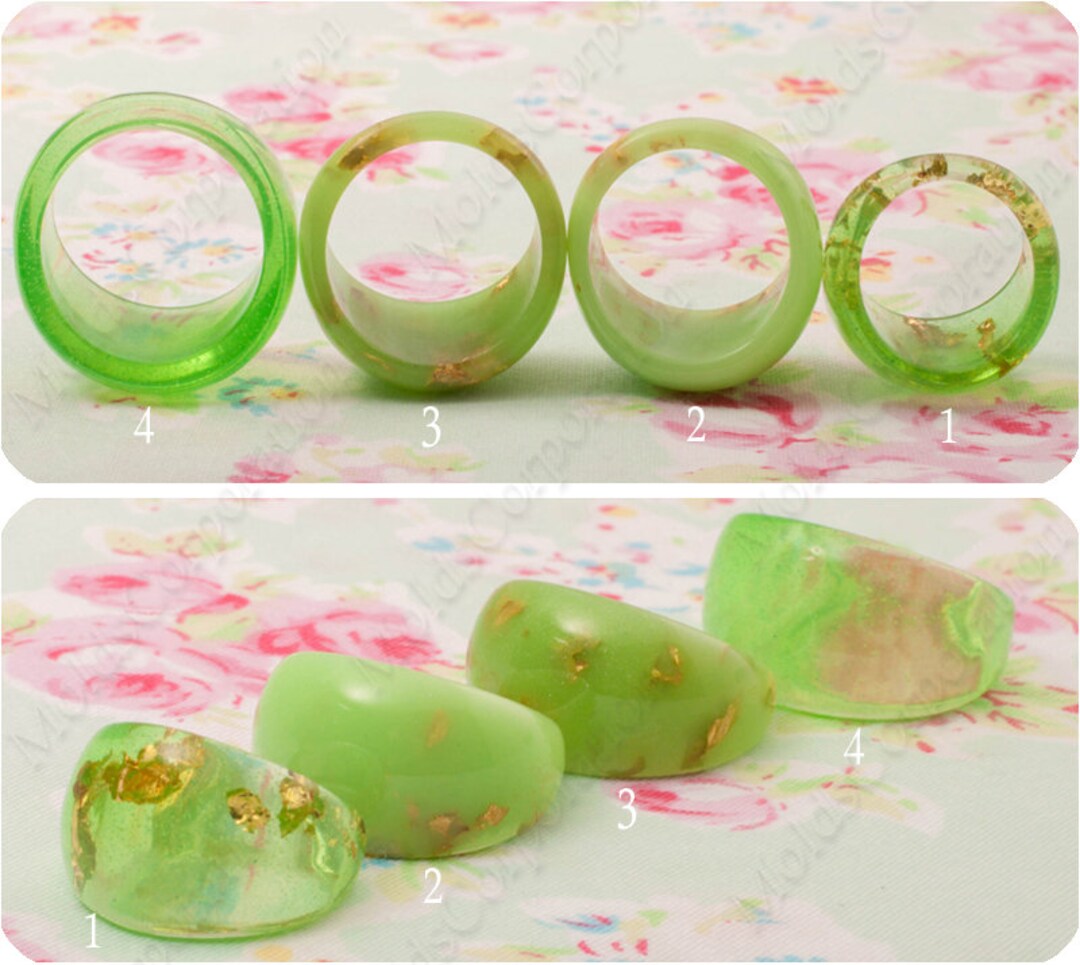 Ring Mold US 3 1/2 6 3/4 8 8 1/2, Silicone Mold, Jewelry Mold, Epoxy ...