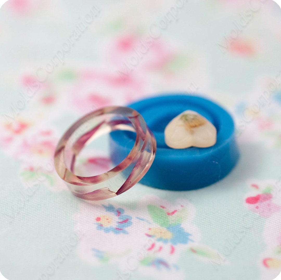 Ring Silicone Mold, Resin Jewelry Mold & Mini-tiny Heart 11х10 Mm, Ring ...