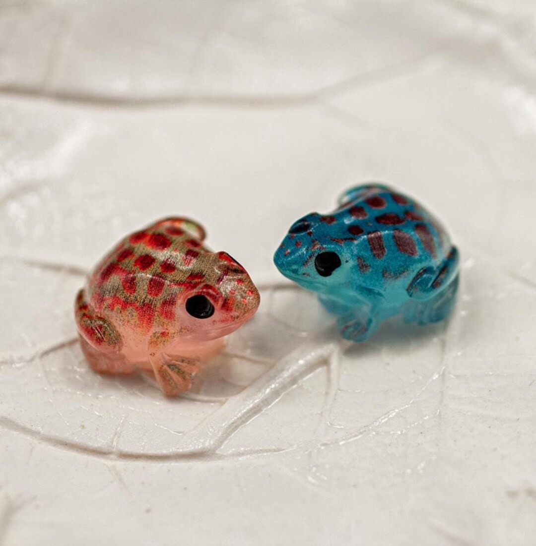3-D Frog Flexible Silicone Mold, for Polymer Clay, 22x26mm, Toad Mold ...