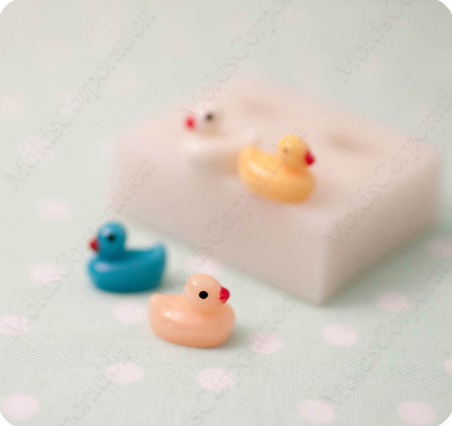 4 Little 3-D Ducks Flexible Silicone Mould Molds for Polymer - Etsy
