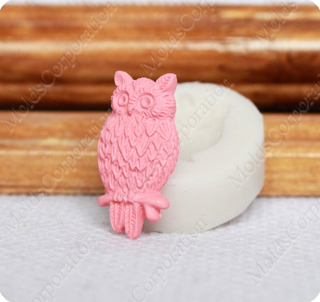 Owl Mold, Bird Silicone Mould, for Polymer Clay, Food-grade Silicone ...