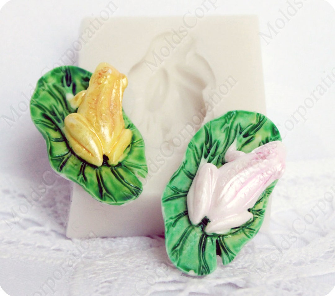 Frog 3D Silicon Mold, Flexible Silicone Mold, for Polymer Clay, Food ...