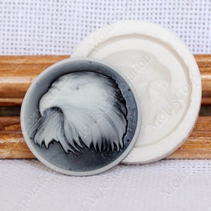 Silicone Mold Eagle Bird Cameo, Cabochon Cameo, Pendant Mold, Resin ...