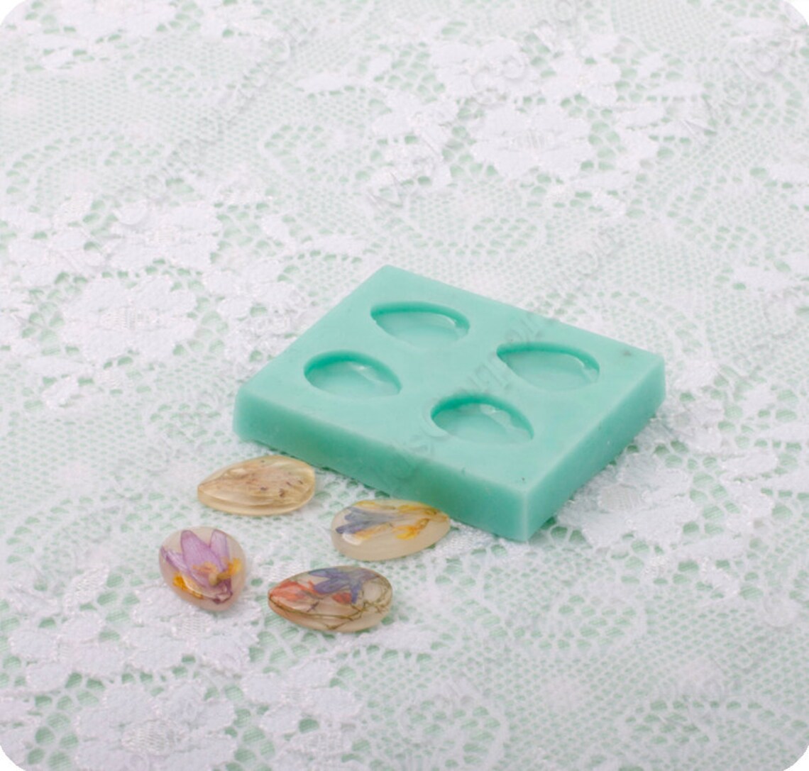 Faceted Lens Silicone Mold Drop Mold 4 Small Drop Silicone | Etsy