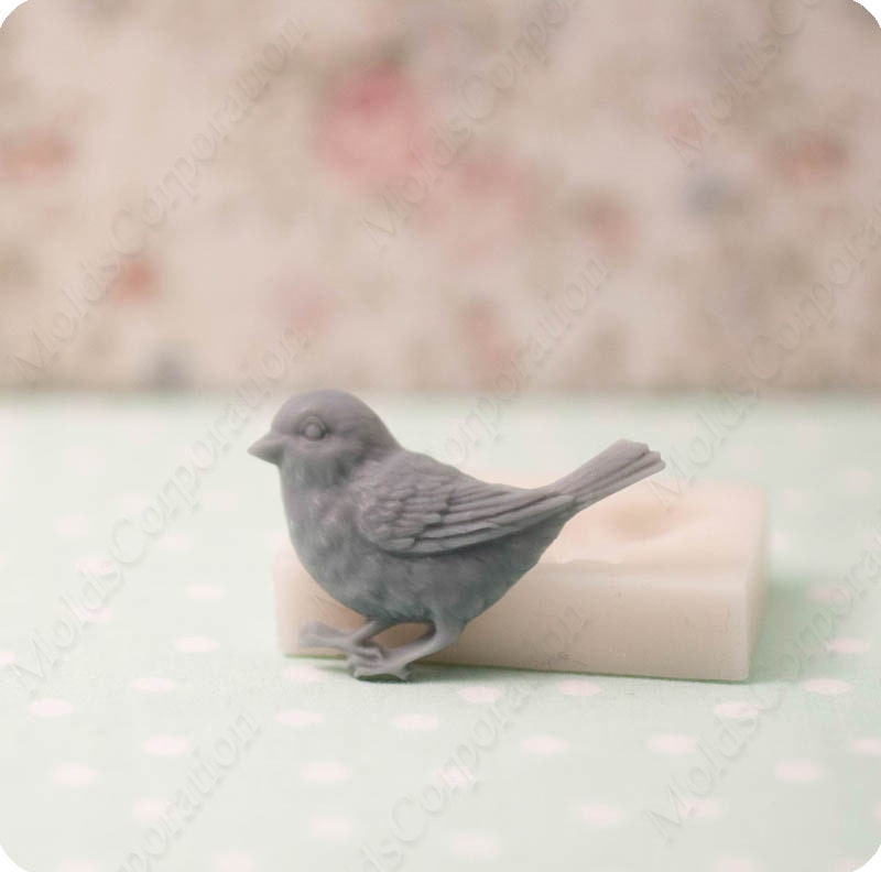 Craft Supplies & Tools Little Bird Silicone Mold-Cute Bird Resin Mold ...