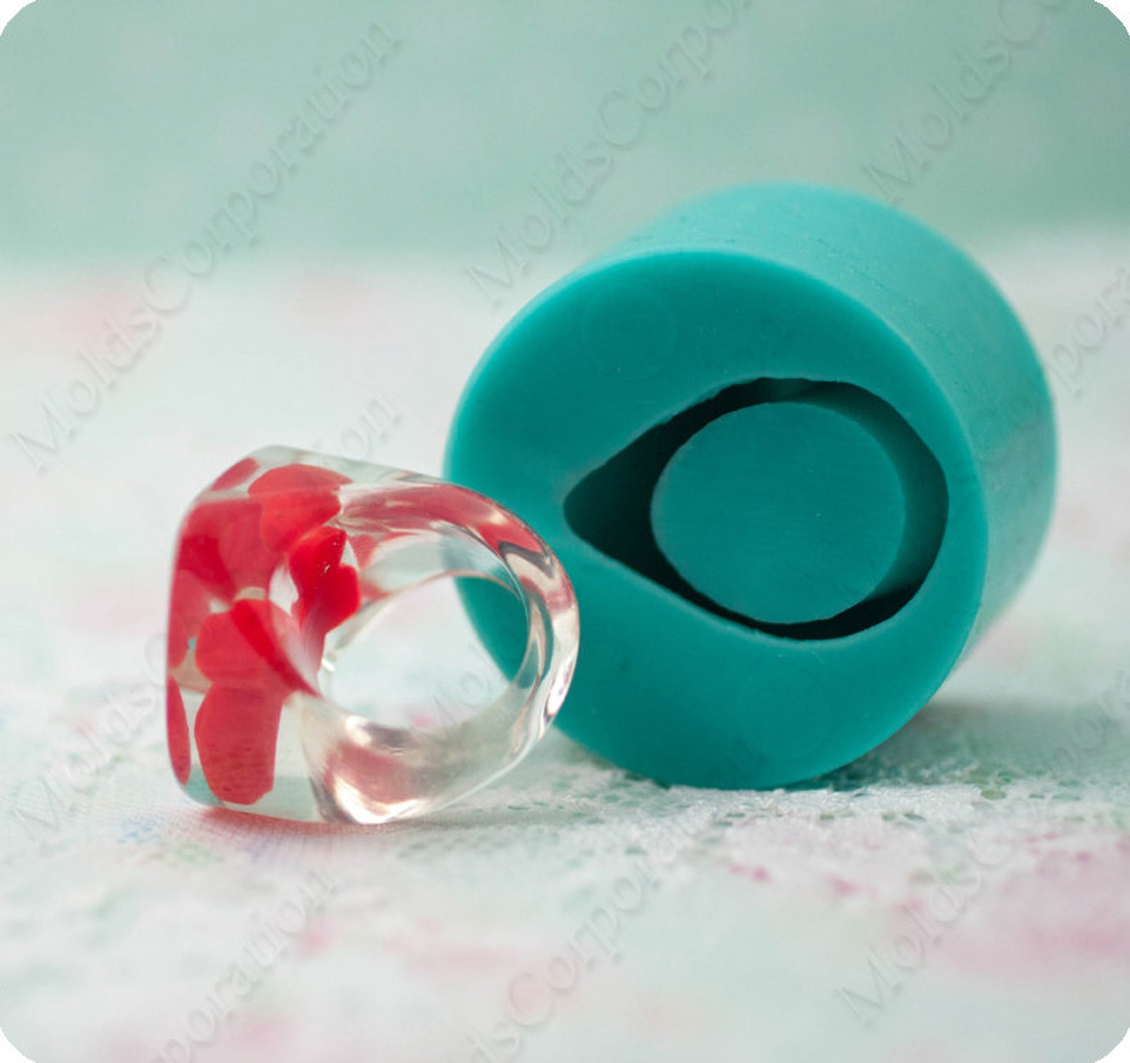 Heart Ring Silicone Mold Resin Jewelry Ring Mold 17 US 6 | Etsy