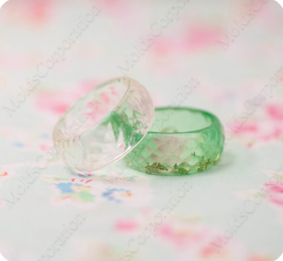 Ring Silicone Mold, Faceted Resin Ring Mould, US 10 1/4, Resin Jewelry ...