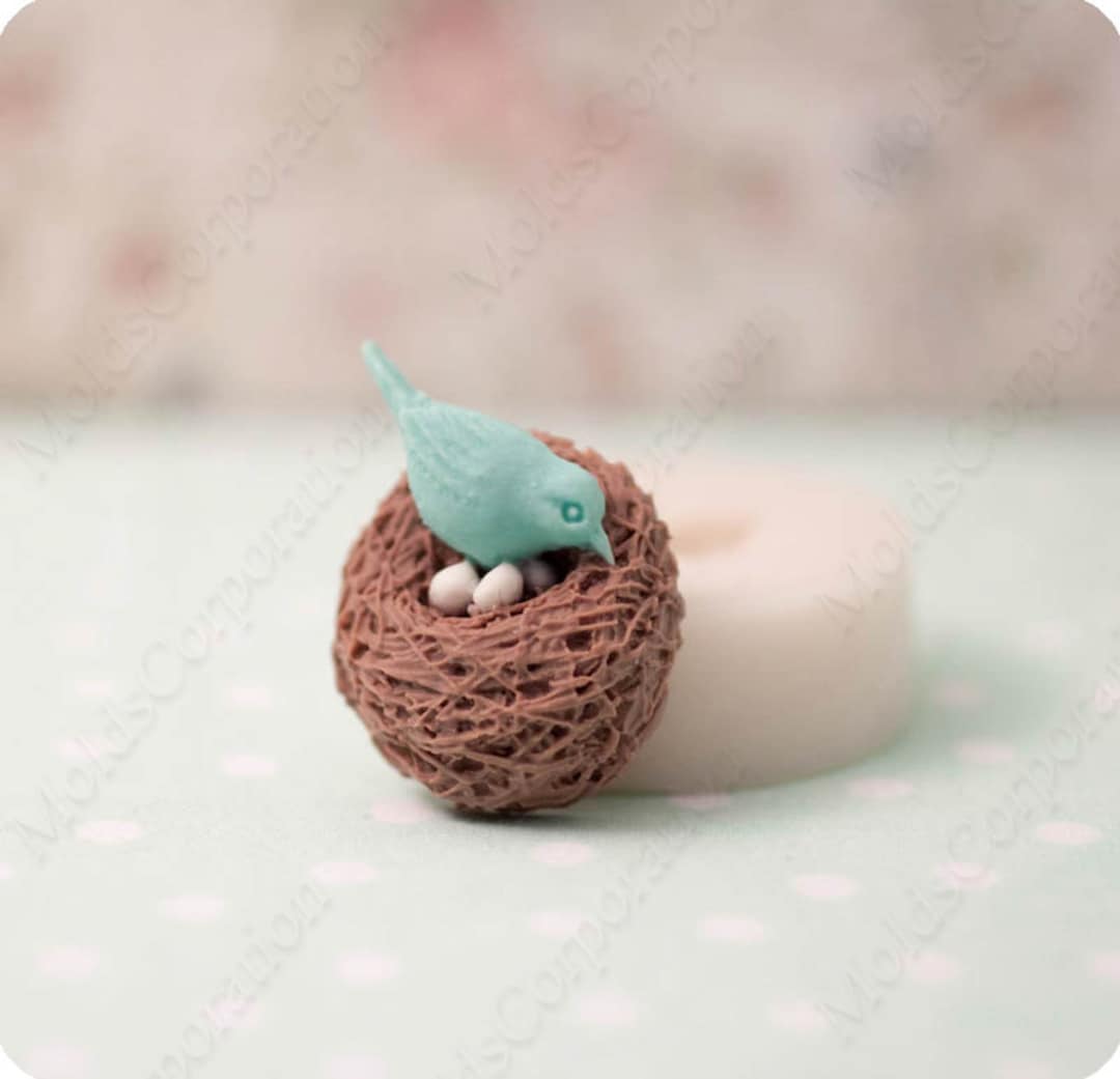 Bird's Nest Flexible Silicone Mould, for Polymer Clay, Soap, for Epoxy ...