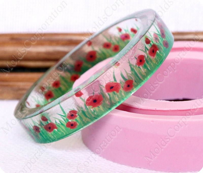 Bangle Silicone Mold, Bracelet Mould, Silicone Moulds, Flexible, for ...