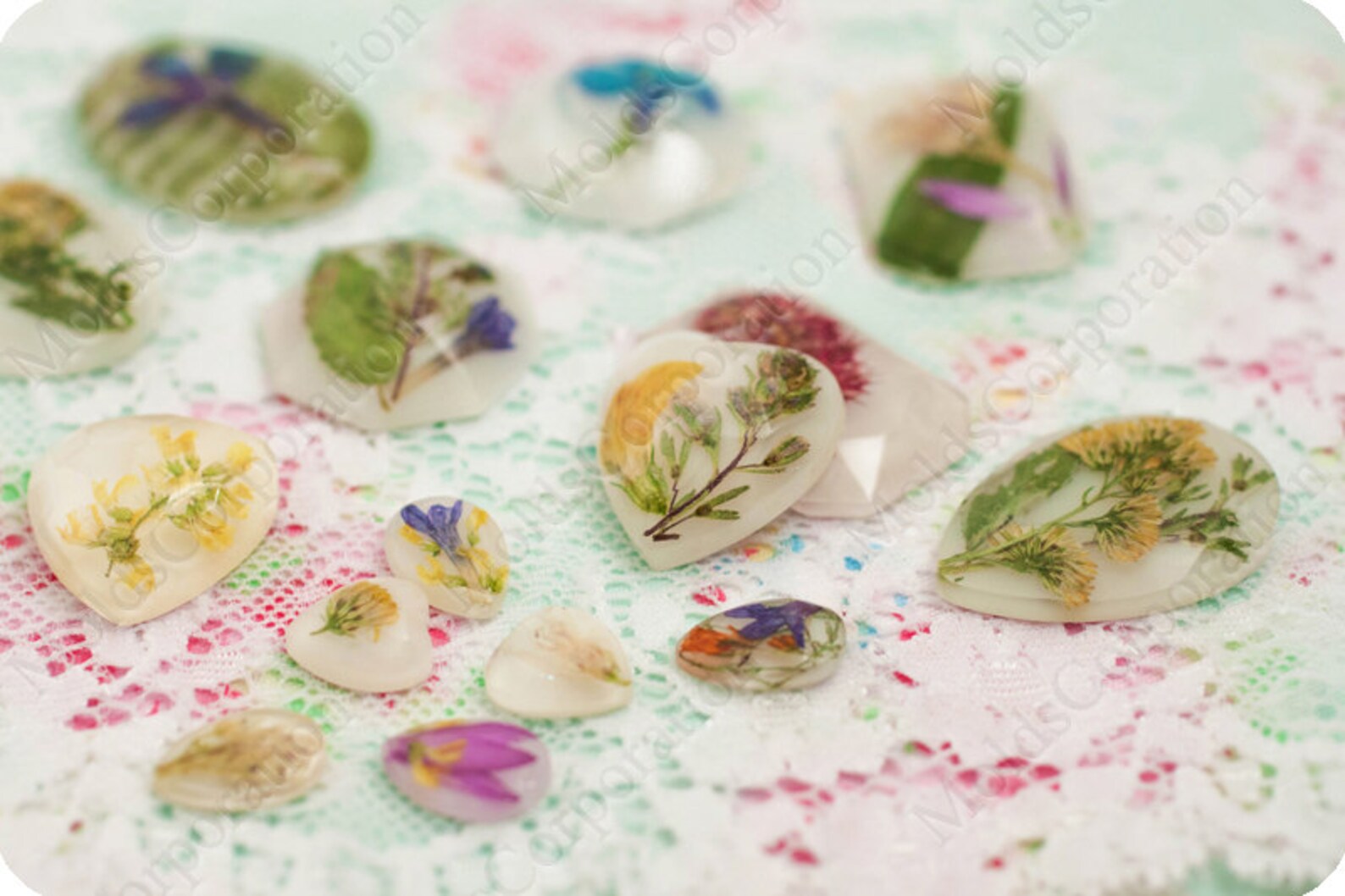 Faceted Lens Silicone Mold Drop Mold 4 Small Drop Silicone | Etsy